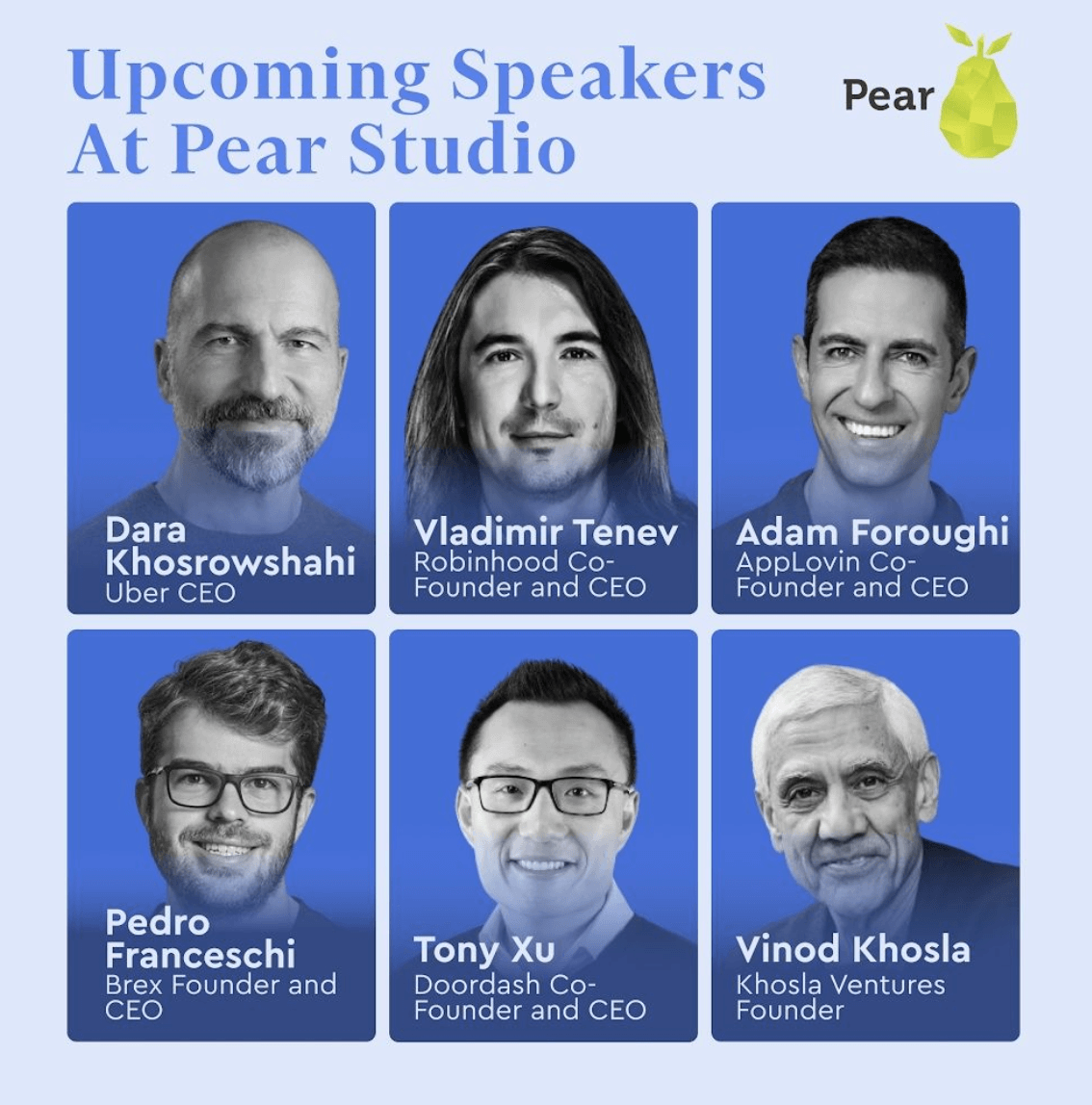 Fall Speaker Series - Pear VC